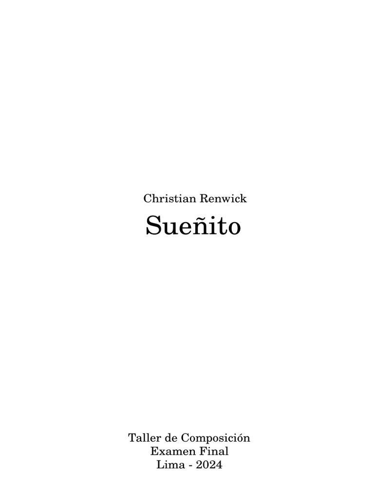 Christian Renwick - Taller Compo Final | PDF