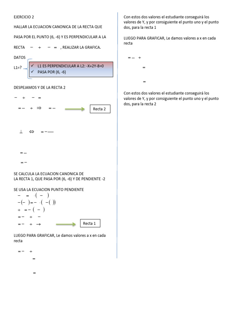 EJER 2 Rectas Perpendiculares | PDF