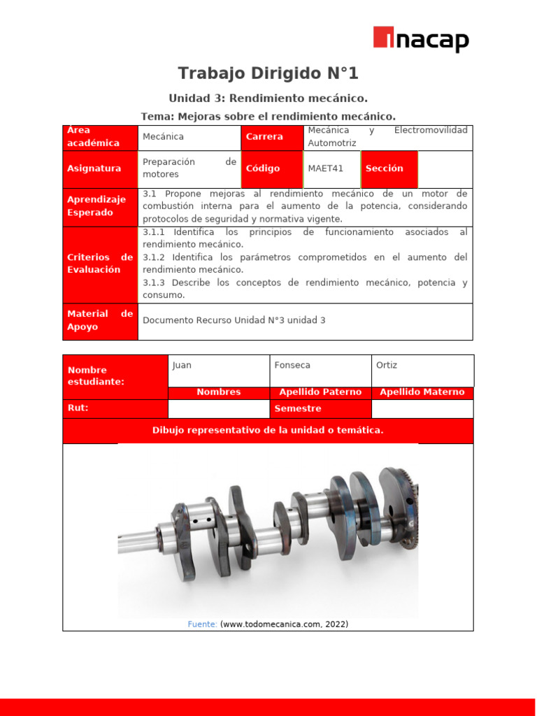 Preparación de Motor Guia | PDF | Motores | Pistón