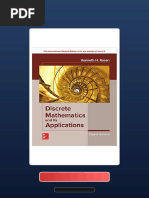 Discrete Mathematics and Its Applications 8th Edition by Kenneth Rosen ...