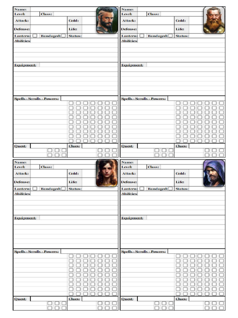 Character Sheet - 2 | PDF