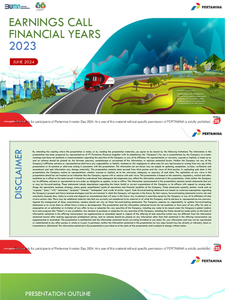 Pertamina 2023 Annual Report Insights | PDF | Climate Change Mitigation ...