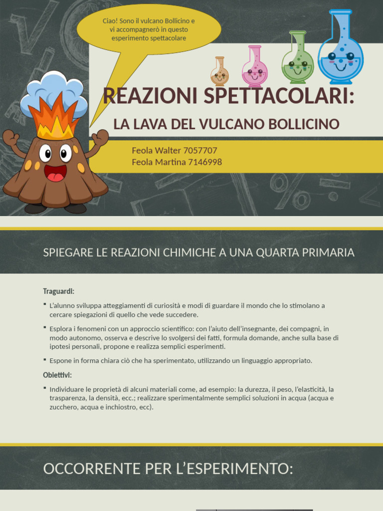 Gruppo 42 Feola Feola Reazioni Spettacolari La Lava Del Vulcano ...
