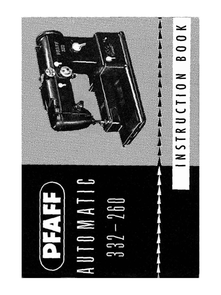 Pfaff 332-260 Instruction Manual Cropped and Straightened - Large | PDF ...