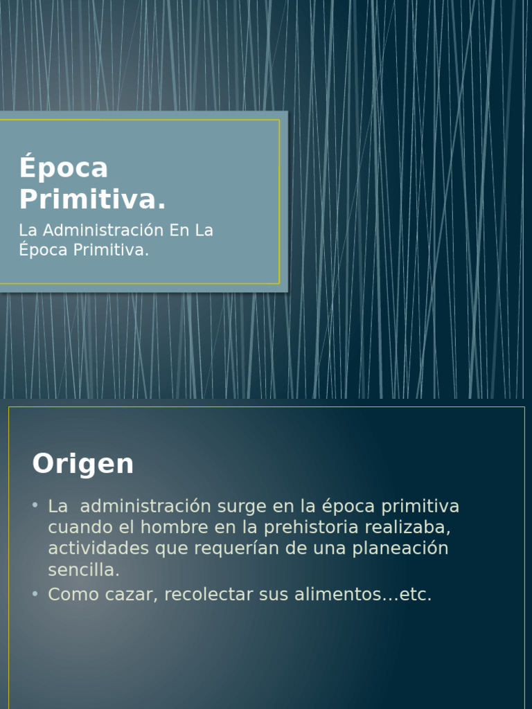 Época Primitiva | PDF