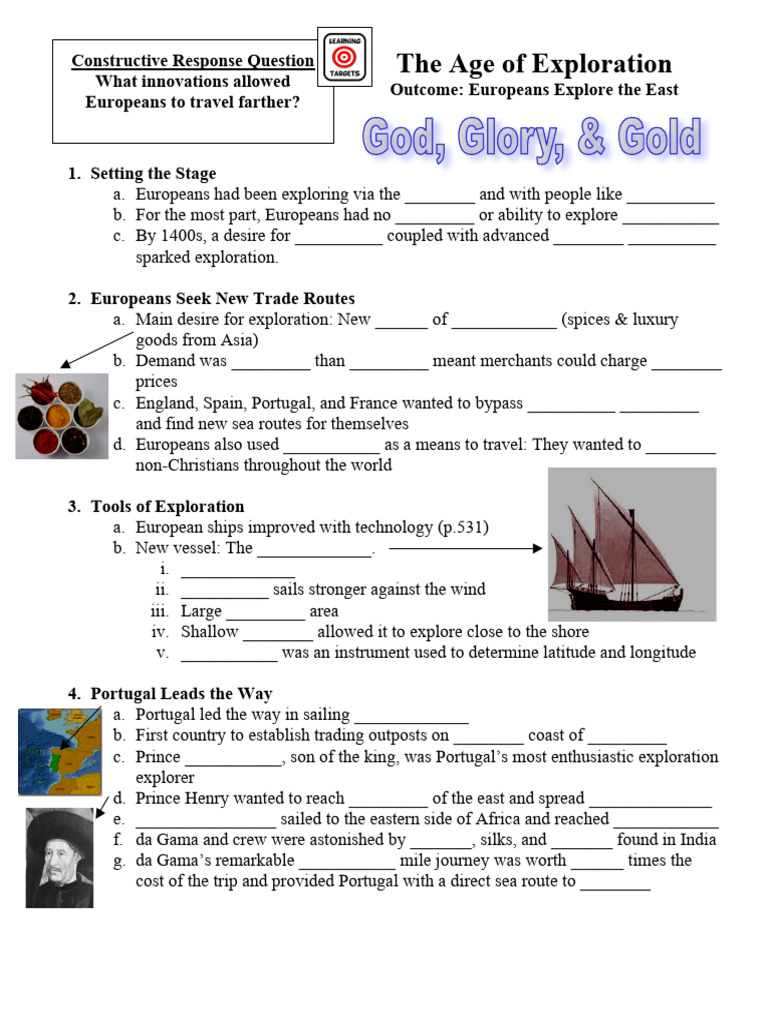 Europeans Explore The East Notes Handout 2015 | PDF | Age Of Discovery ...