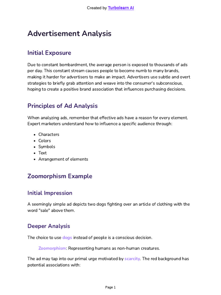 Advertisement Analysis: Initial Exposure | PDF | Hippie | Brand