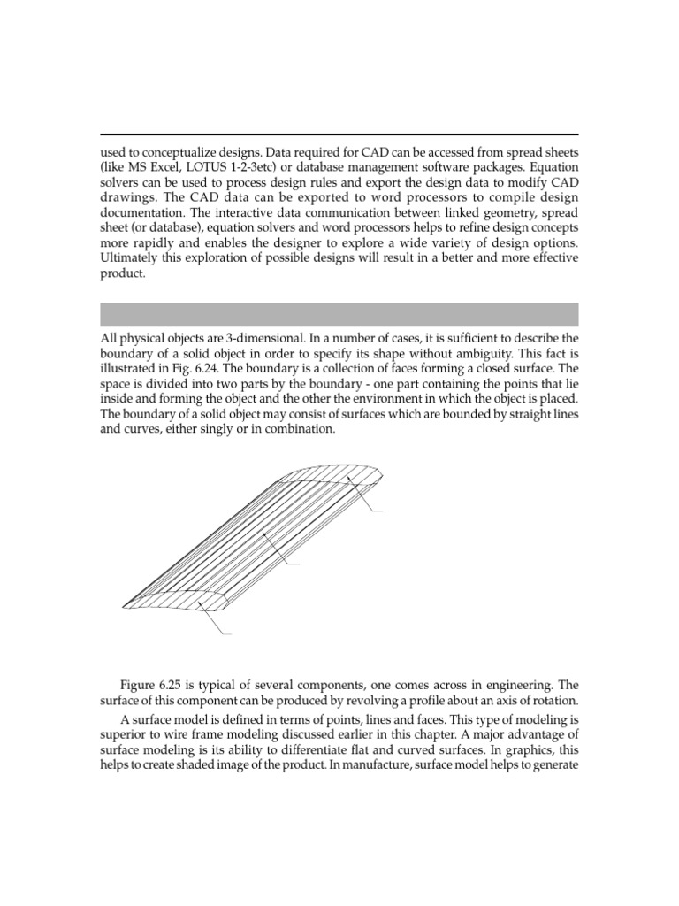 CAD Surface Modeling Techniques | PDF | Finite Element Method ...