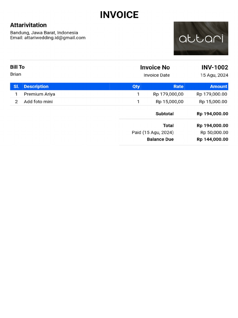 Invoice INV 1002 | PDF