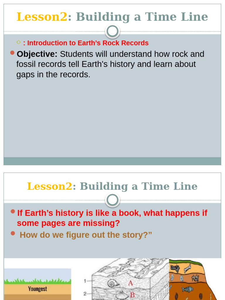 Lesson 2 Building A Time Line | PDF | Rock (Geology) | Magma
