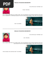 Malala Yousafzai: Education Advocate | PDF | Malala Yousafzai | Violence