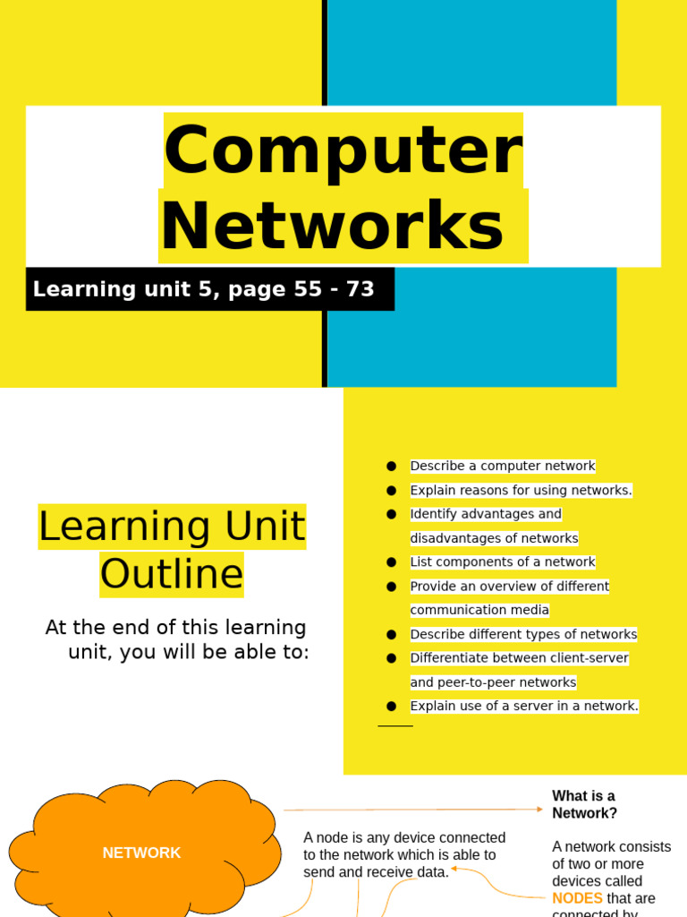 Learning Unit 5 - Computer Networks | PDF | Computer Network | Telecommunications