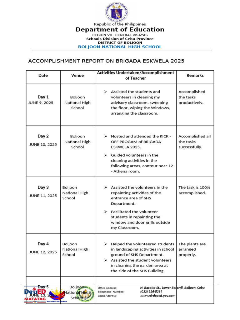 Brigada Eskwela 2025 Final | PDF | Network Service | Computing