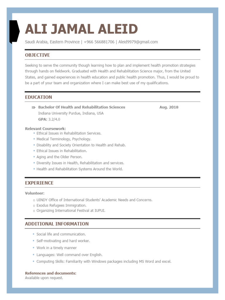 Ali Jamal Aleid-Cv | PDF