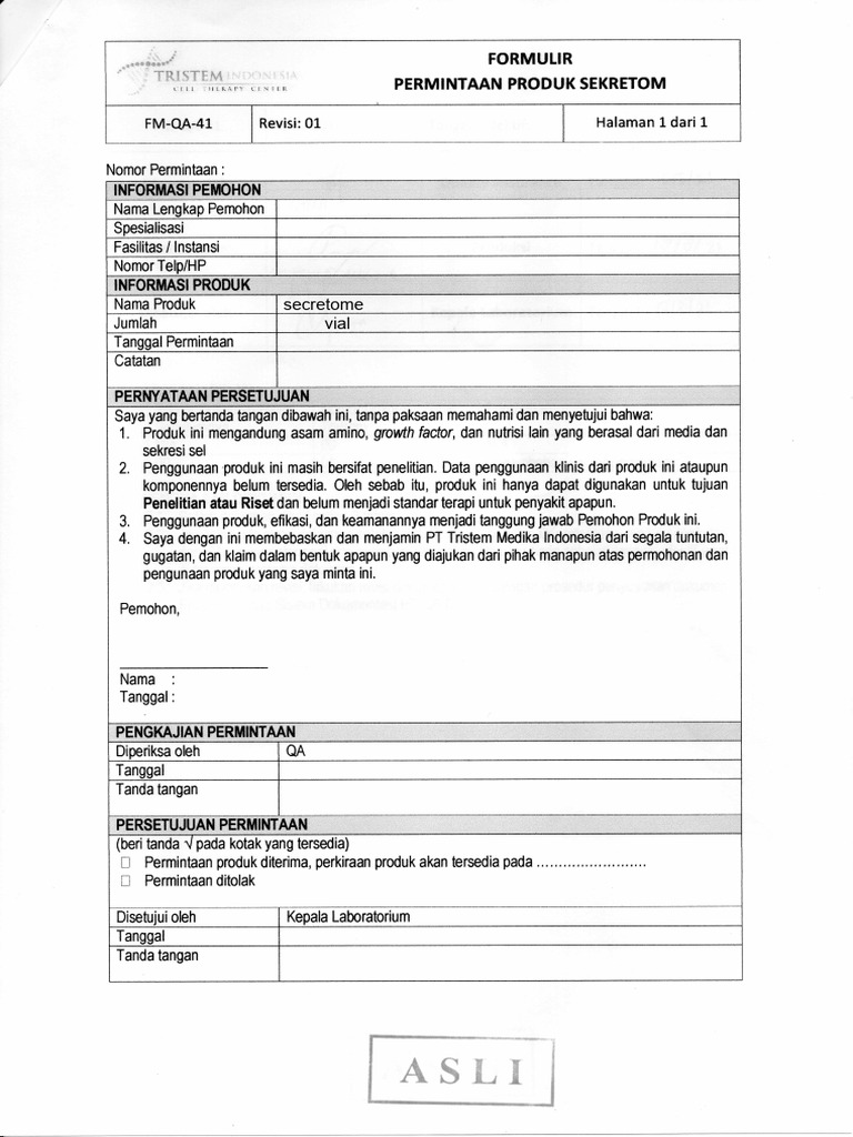 Form Tristem | PDF