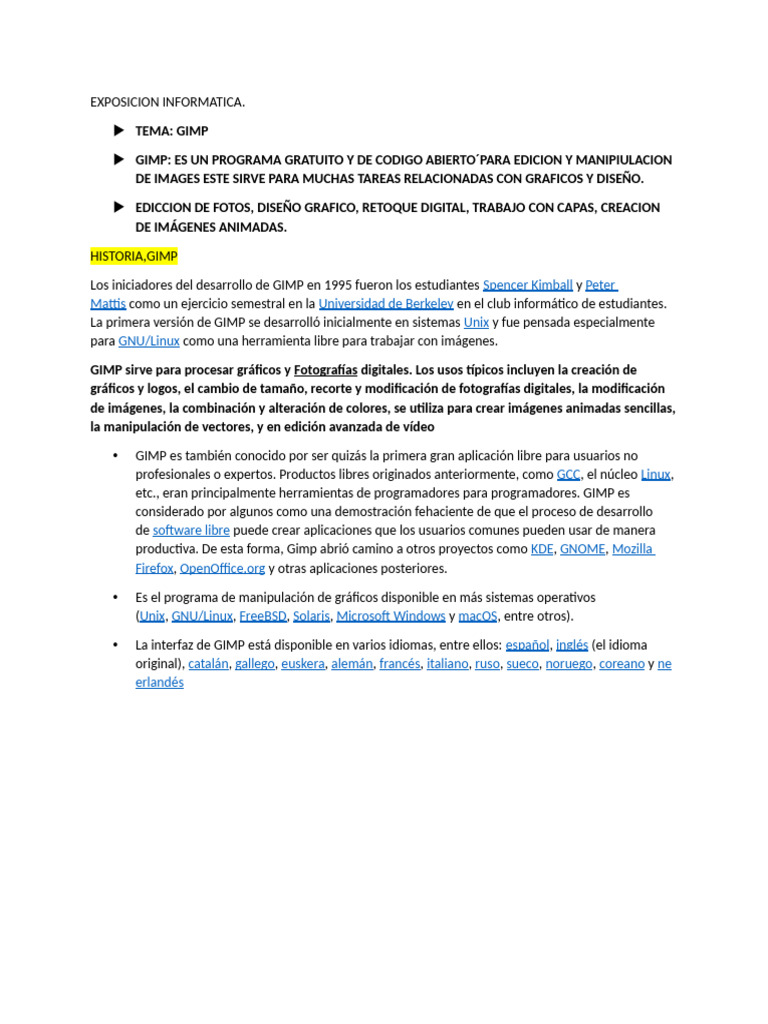 Exposicion Informatica | PDF