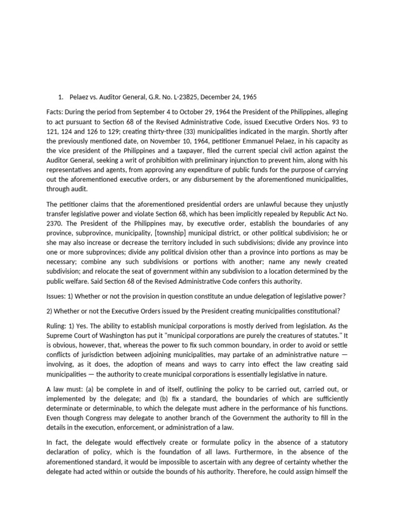 Supreme Court Ruling on Municipal Creation | PDF | Public Law | Justice