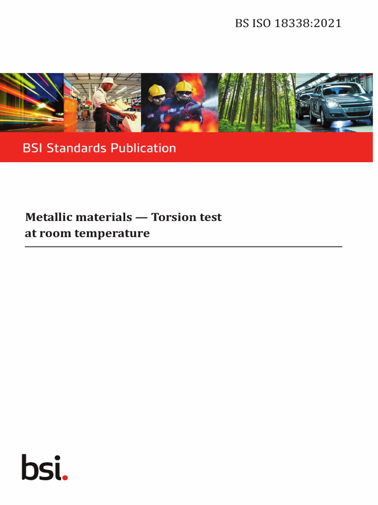 Torsion Test Standard ISO 18338:2021 | PDF | Deformation (Engineering ...
