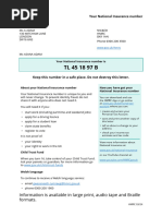 CA5403 Form for National Insurance Confirmation | PDF | Birth ...