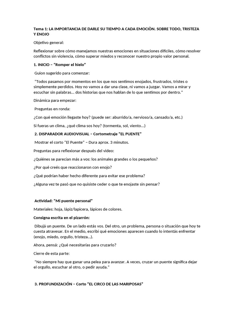 Tema 1 E.S.I | PDF | Las emociones