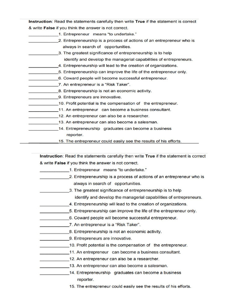 Entrep Lesson 1 | PDF