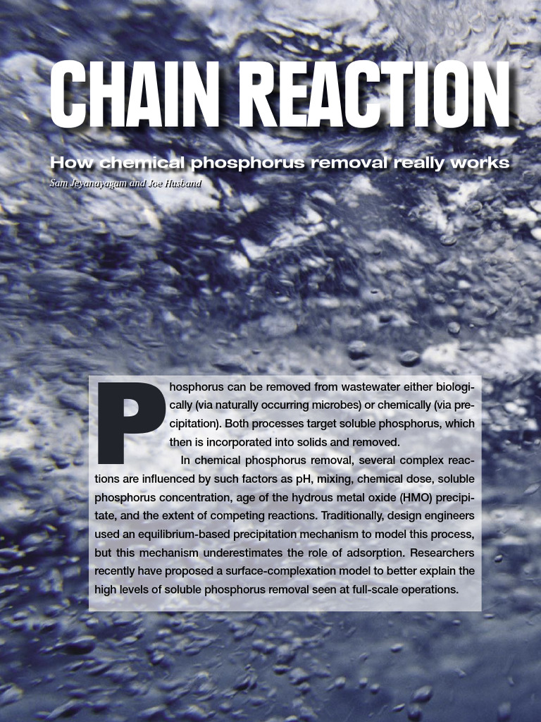 Phosphorus Removal in Wastewater Treatment | PDF | Phosphorus ...