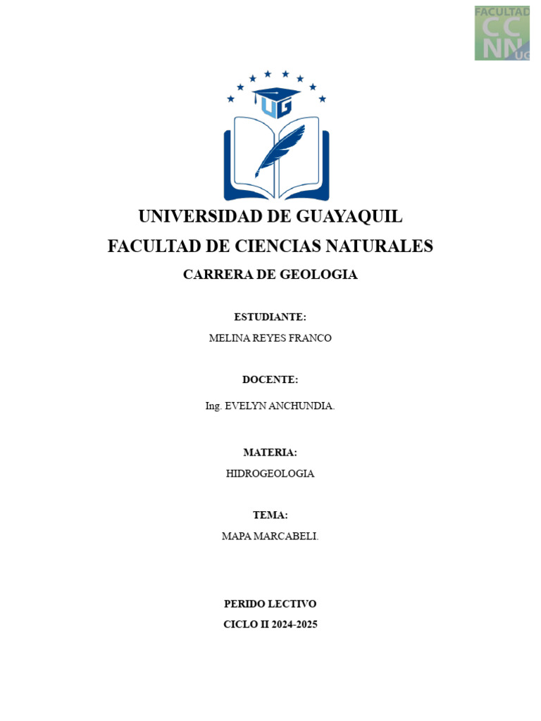 Mapa Marcabeli - Melina Reyes Franco | PDF | Agua subterránea | Agua