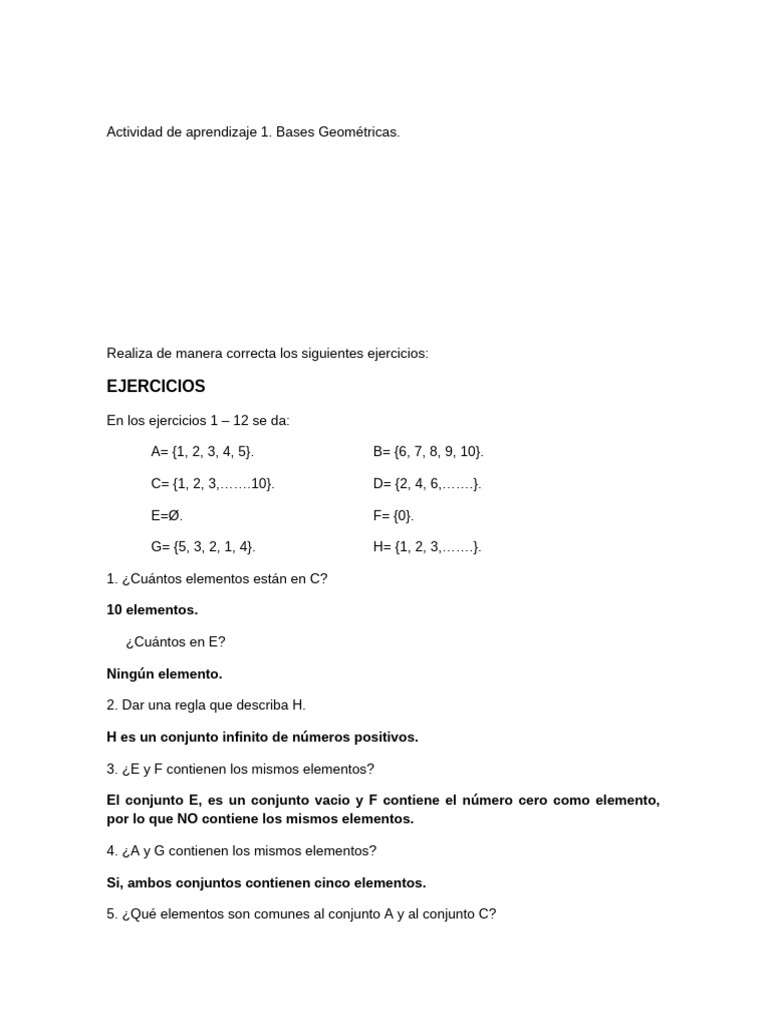 Actividad de Aprendizaje 1. Bases Geométricas | PDF | Ángulo | Triángulo