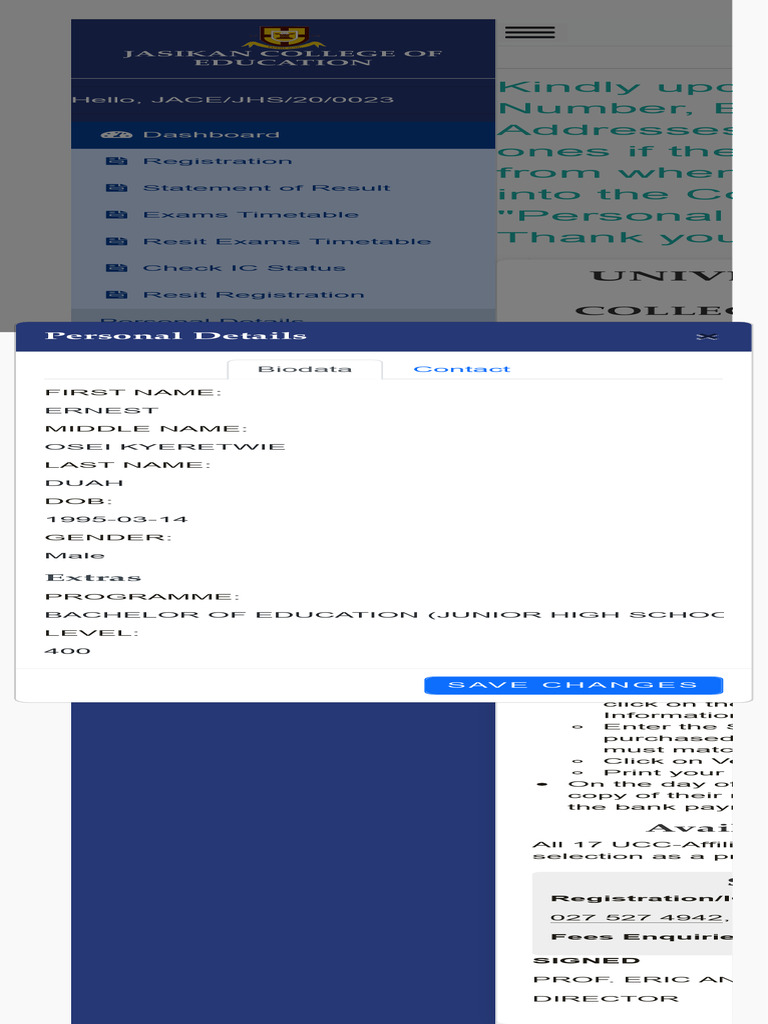 UCC Affiliated Colleges of Education Students' 3 | PDF | Educational ...