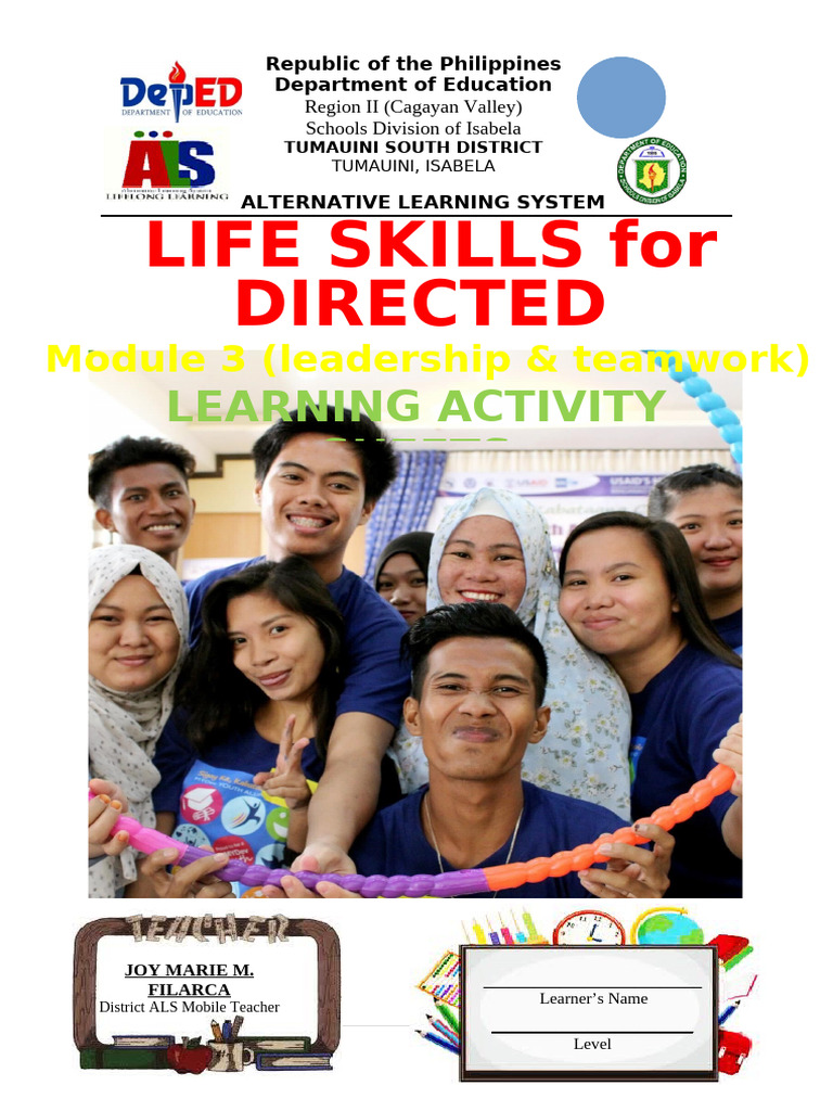 Booklet Module 3 Life Skills | PDF | Leadership | Goal