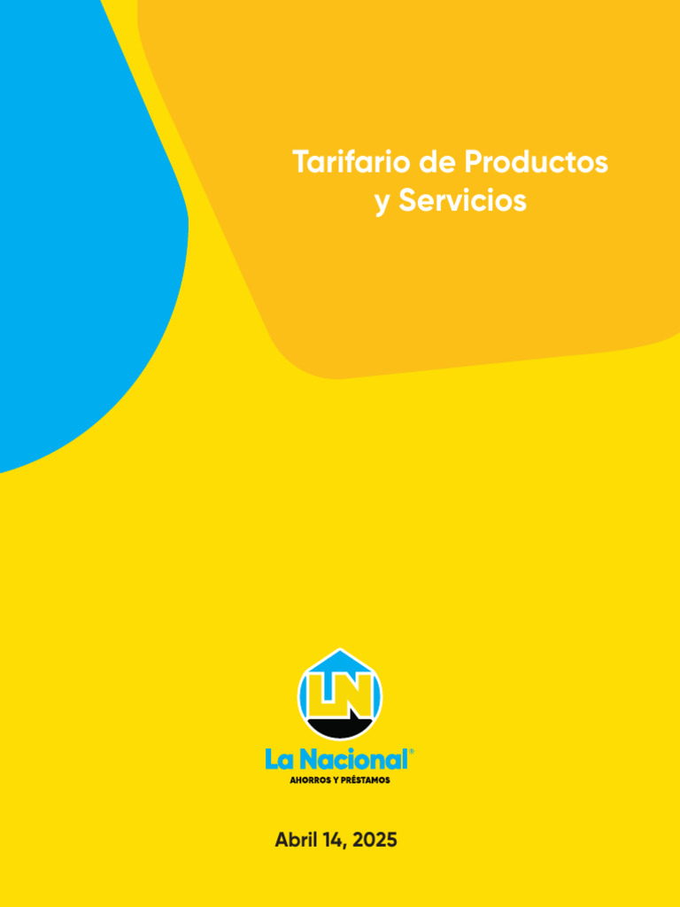 Tarifario General de Productos y Servicios | PDF | Interés | Préstamos
