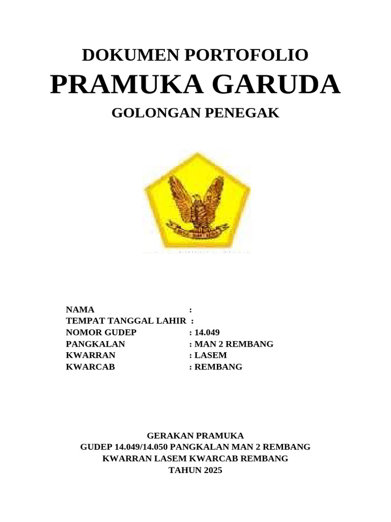 Cover Pramuka Garuda | PDF