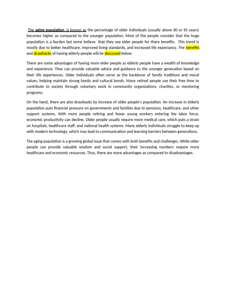 Essay Aging | PDF