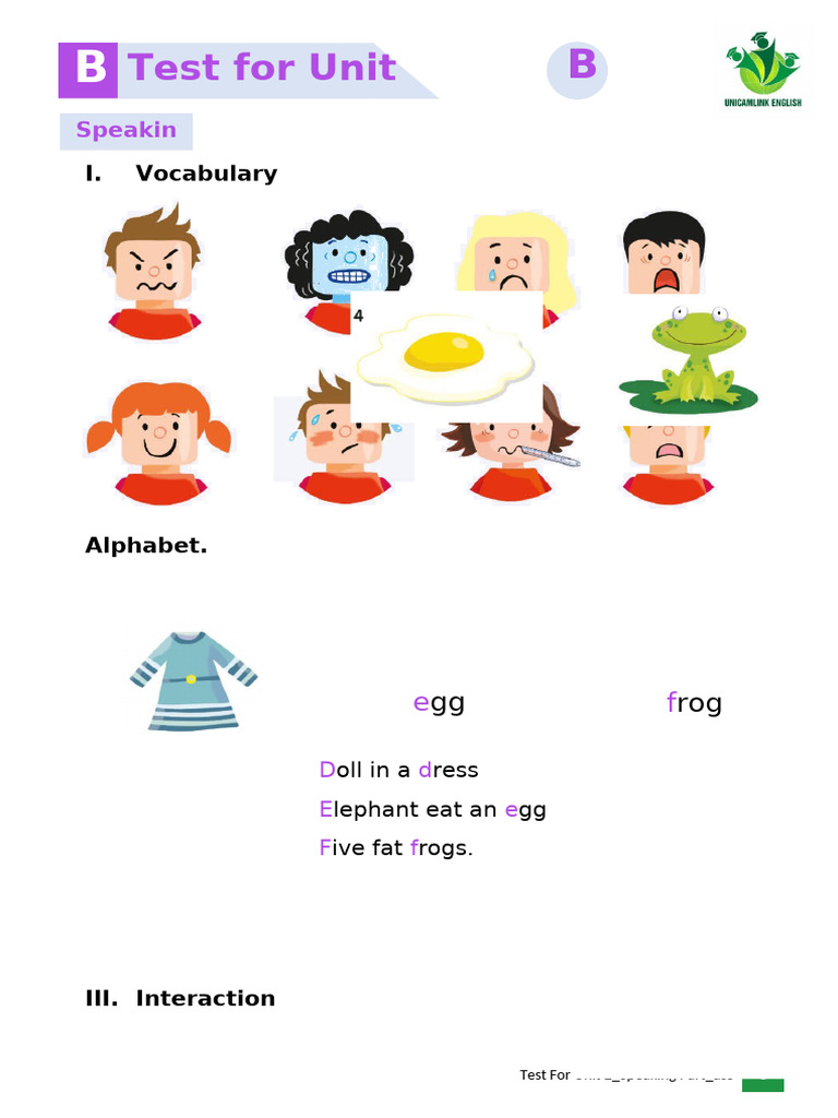 Test For Unit 2 - S - ASS (B) | PDF