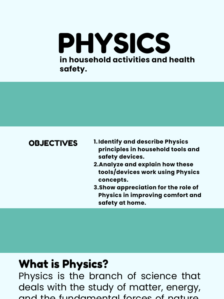 Household Physics and Safety Insights | PDF | Physics | Heat