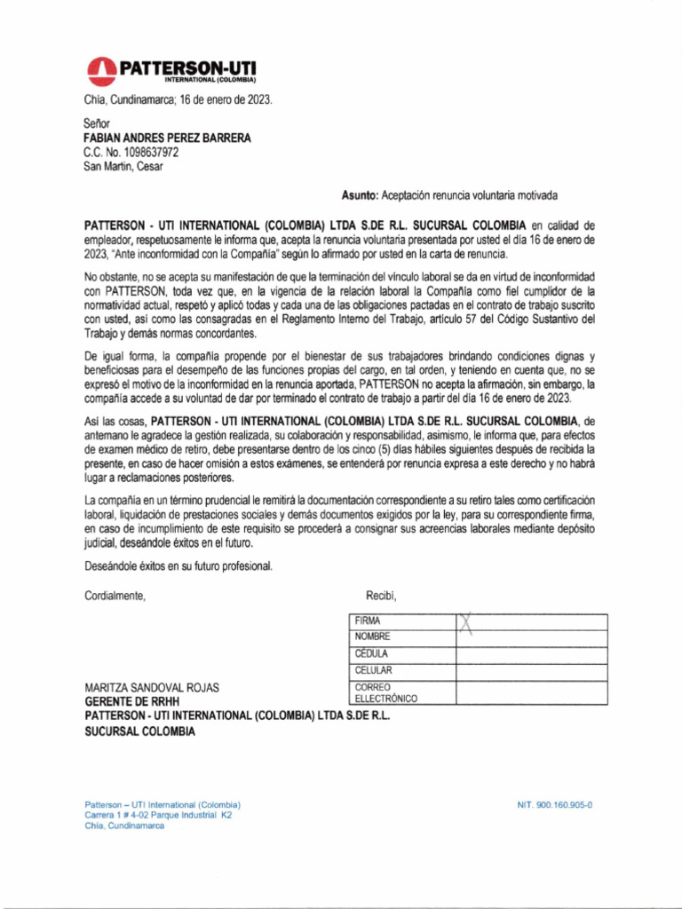 Acep Renun - Exa Egreso Fabian Perez401 | PDF