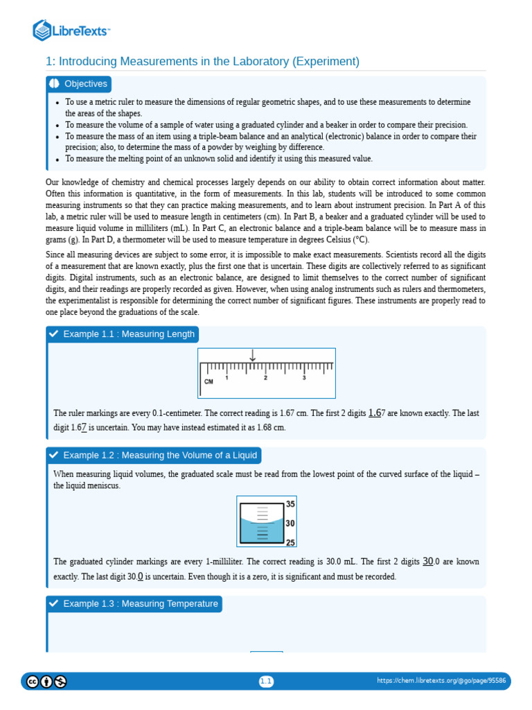 01 Introducing Measurements in The Laboratory (Experiment) | PDF ...