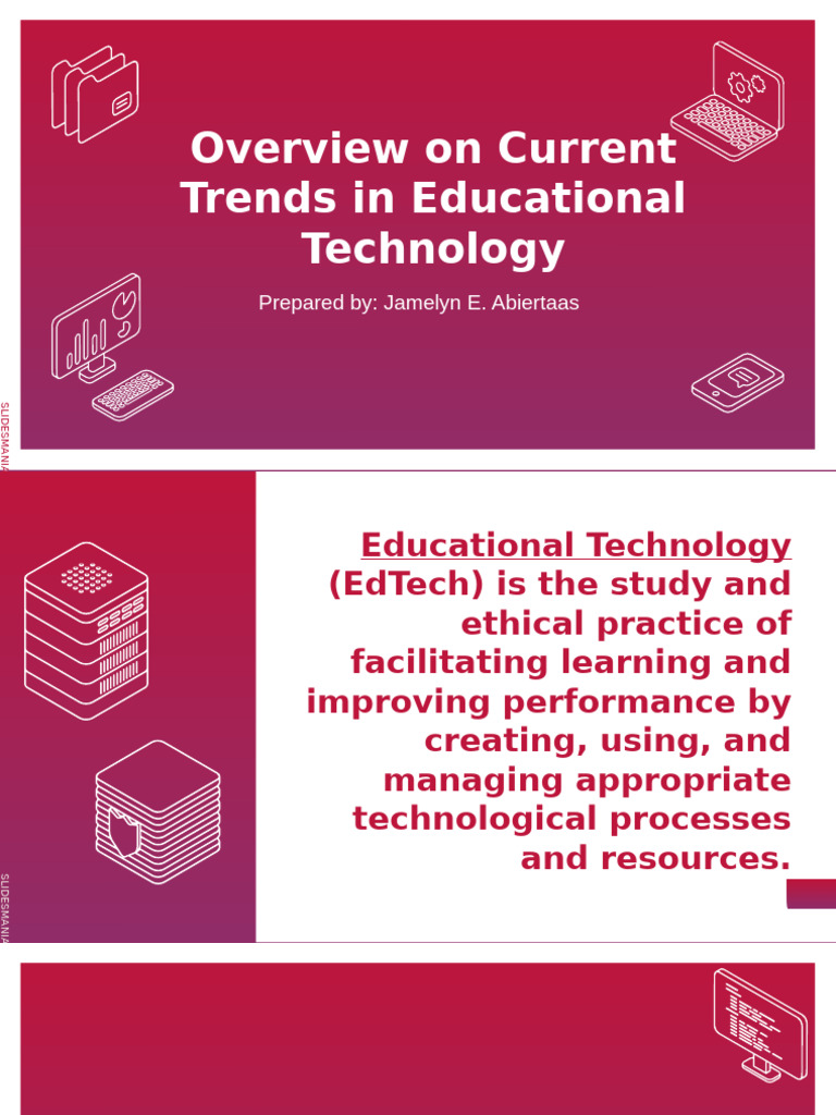 Overview On Current Trends in Educational Technology | PDF | Educational Technology | Augmented ...