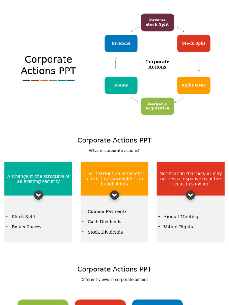 704785-Corporate Actions | PDF | Corporate Action | Dividend