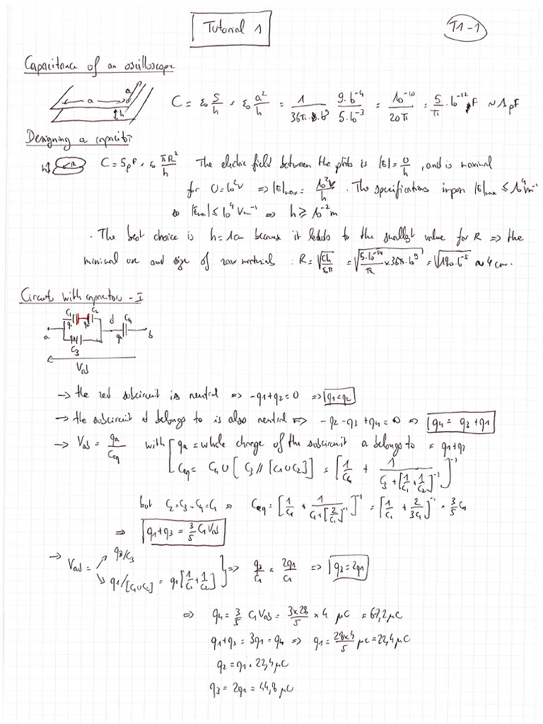 EX 4 Capacitors Coils RLC Correction | PDF