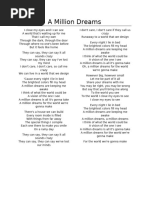 A Million Dreams Lyrics | PDF | Young Adult