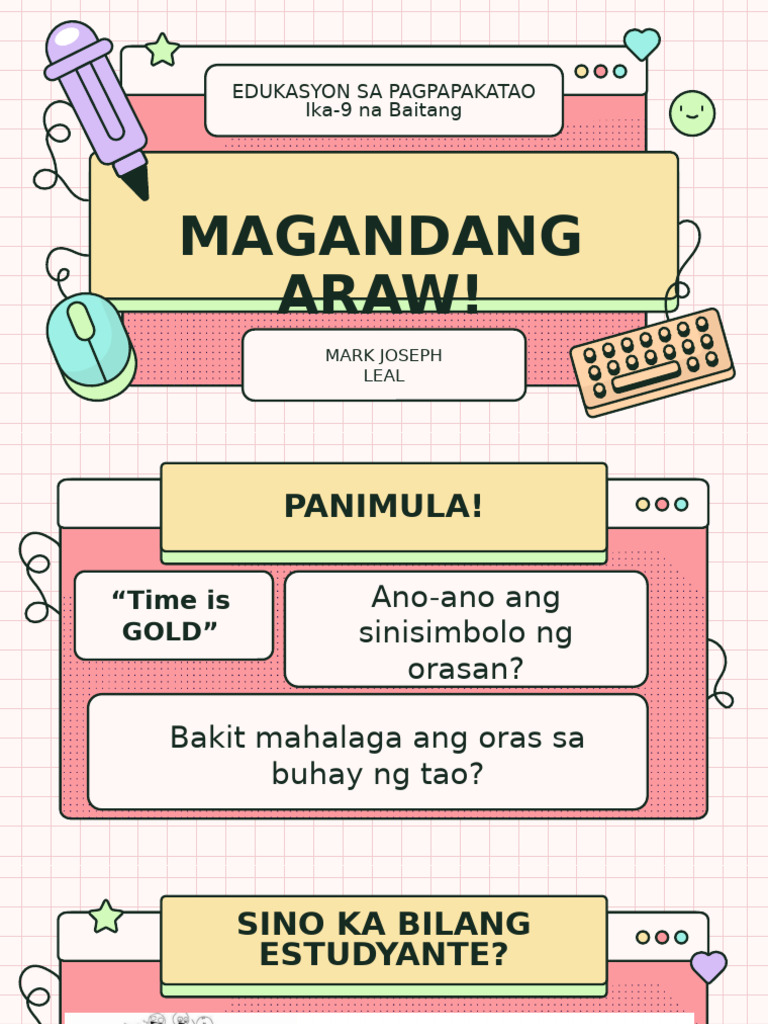 Q3.w3 Pamamahala NG Oras | PDF