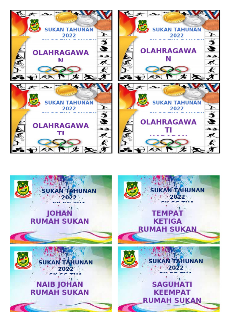 Tag Hari Sukan | PDF