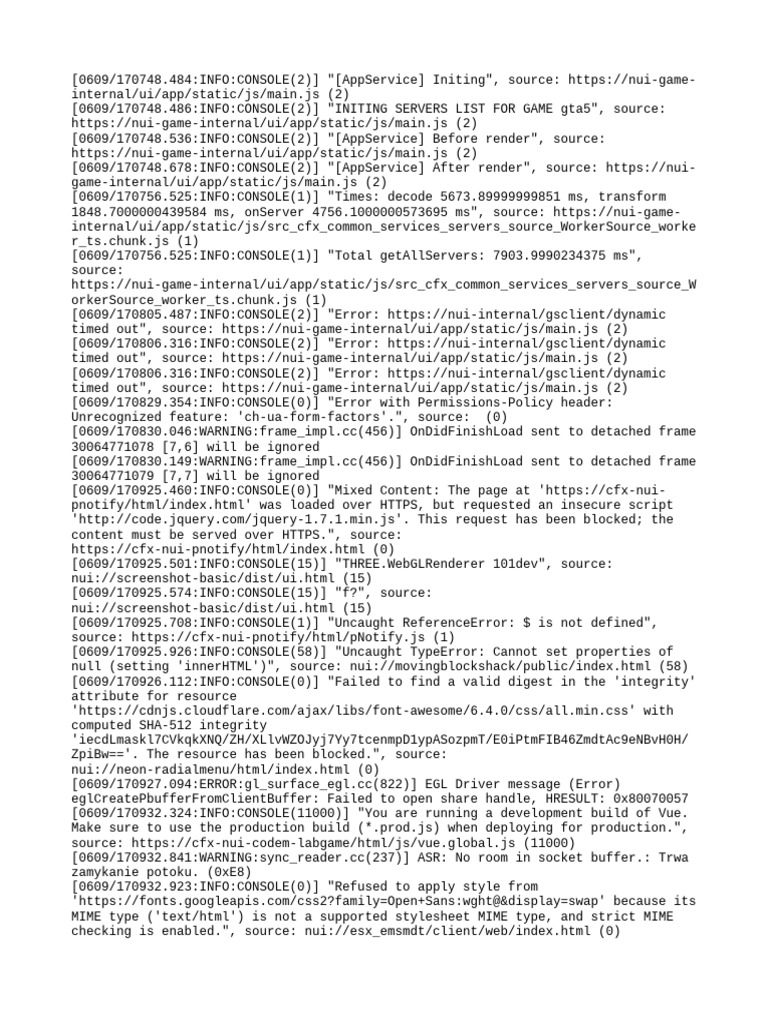 Cef Console | PDF | Cyberspace | World Wide Web
