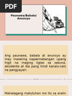 Paunawa Babala at Anunsyo | PDF