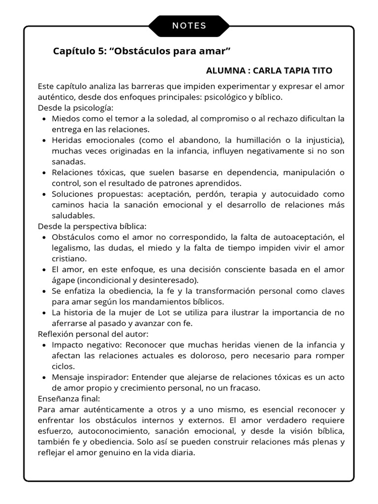 Resumen Capitulo 1 Carla Tapia | PDF