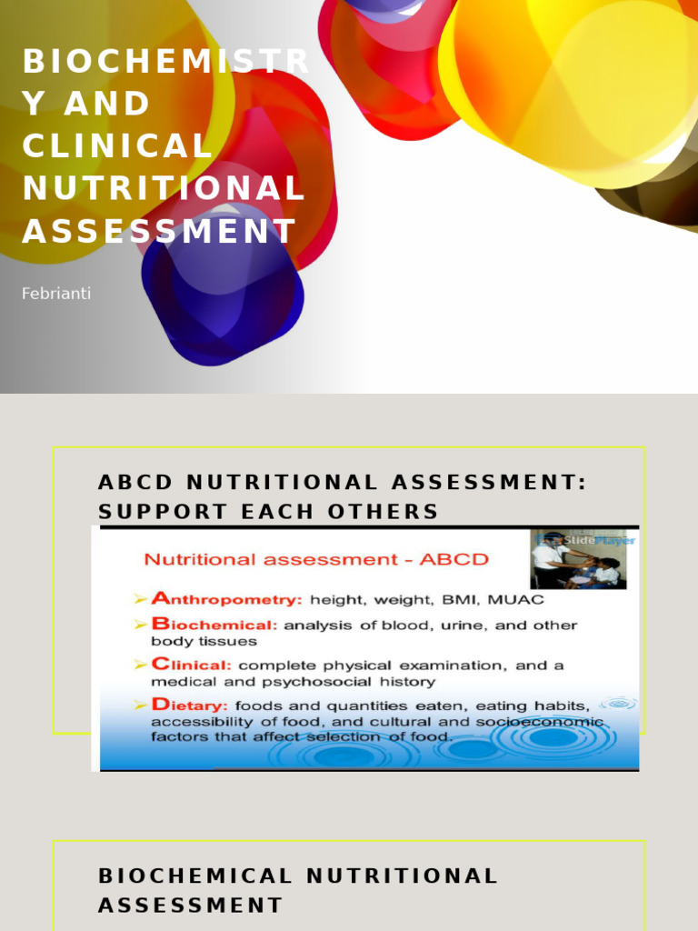 Biochemical Nutritional Assessment Overview | PDF