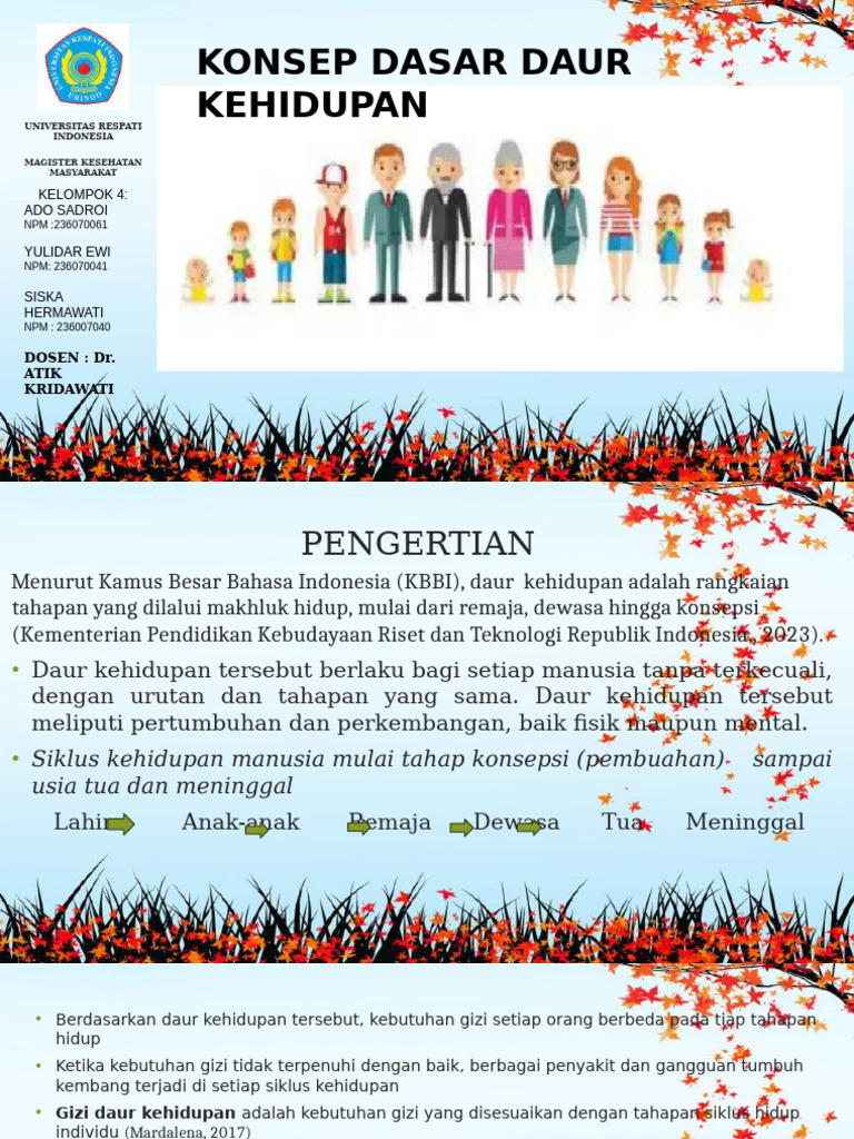 Konsep Dasar Daur Kehidupan | PDF