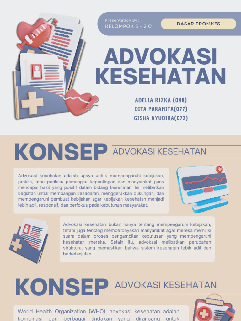 Advokasi Kesehatan - Kelompok 5 (2C) - 20250428 - 214842 - 0000 | PDF