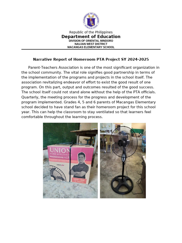 Narrative HPTA Project 24-25 | PDF